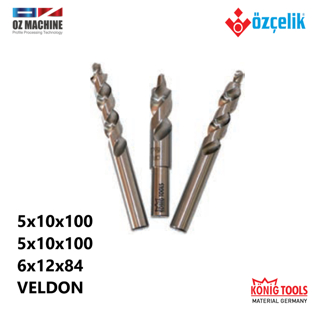 MT 03 Kit de Brocas para Ozcelik Maquina & Oz Machine | Konig Tools España